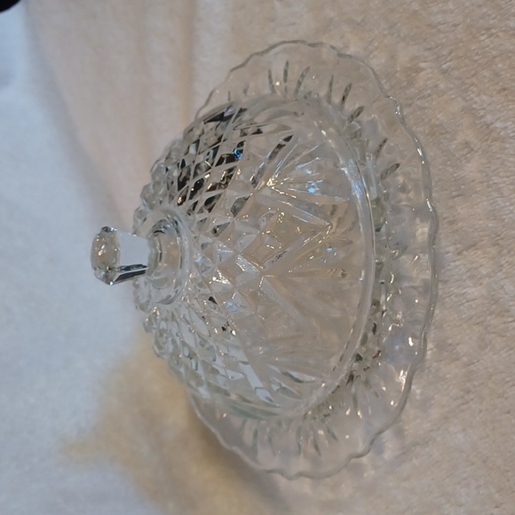 Vintage | Kitchen | Vintage Butter Dish Round Glass Butter Keeper ...